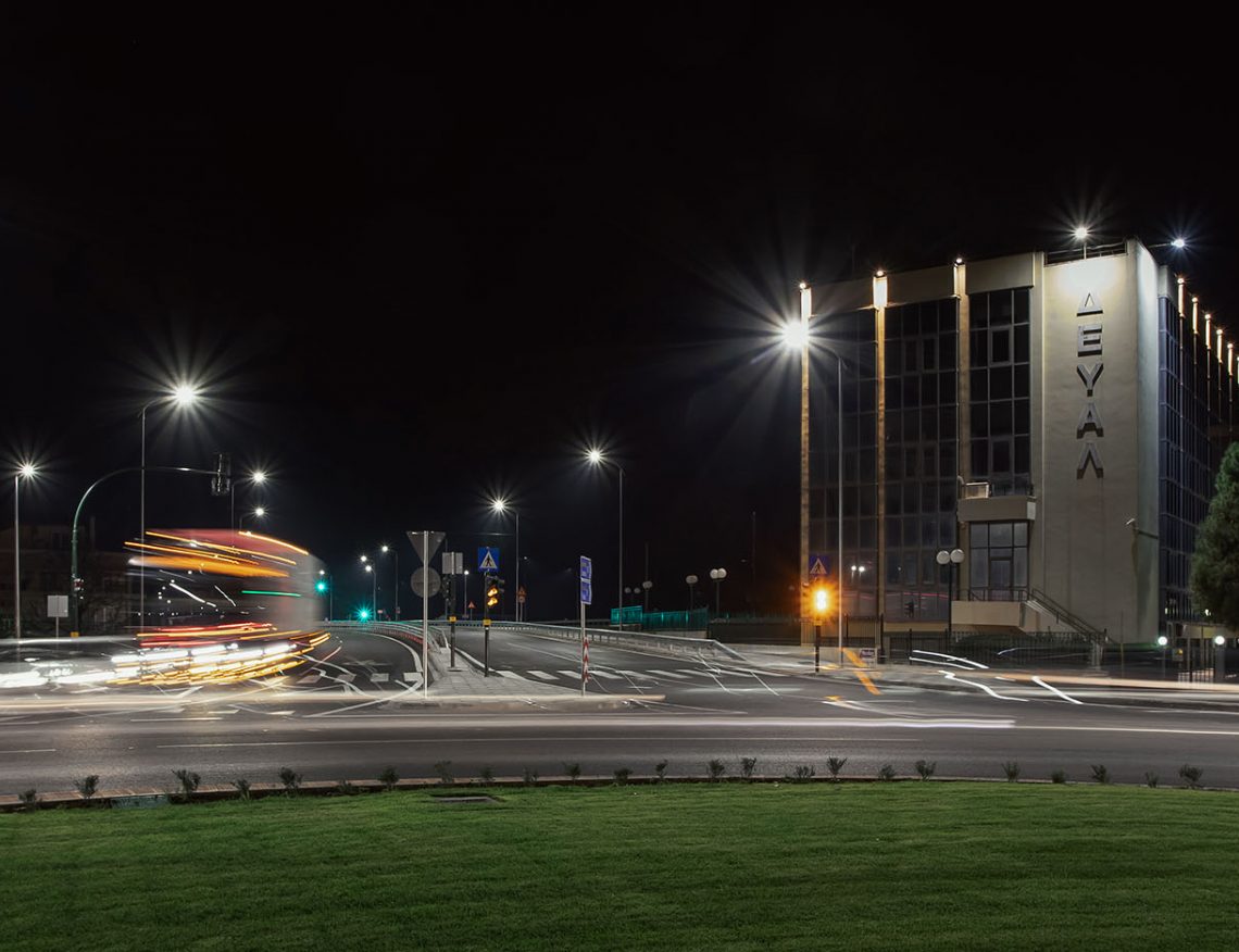 Road lighting construction in the project "Construction of a road ...