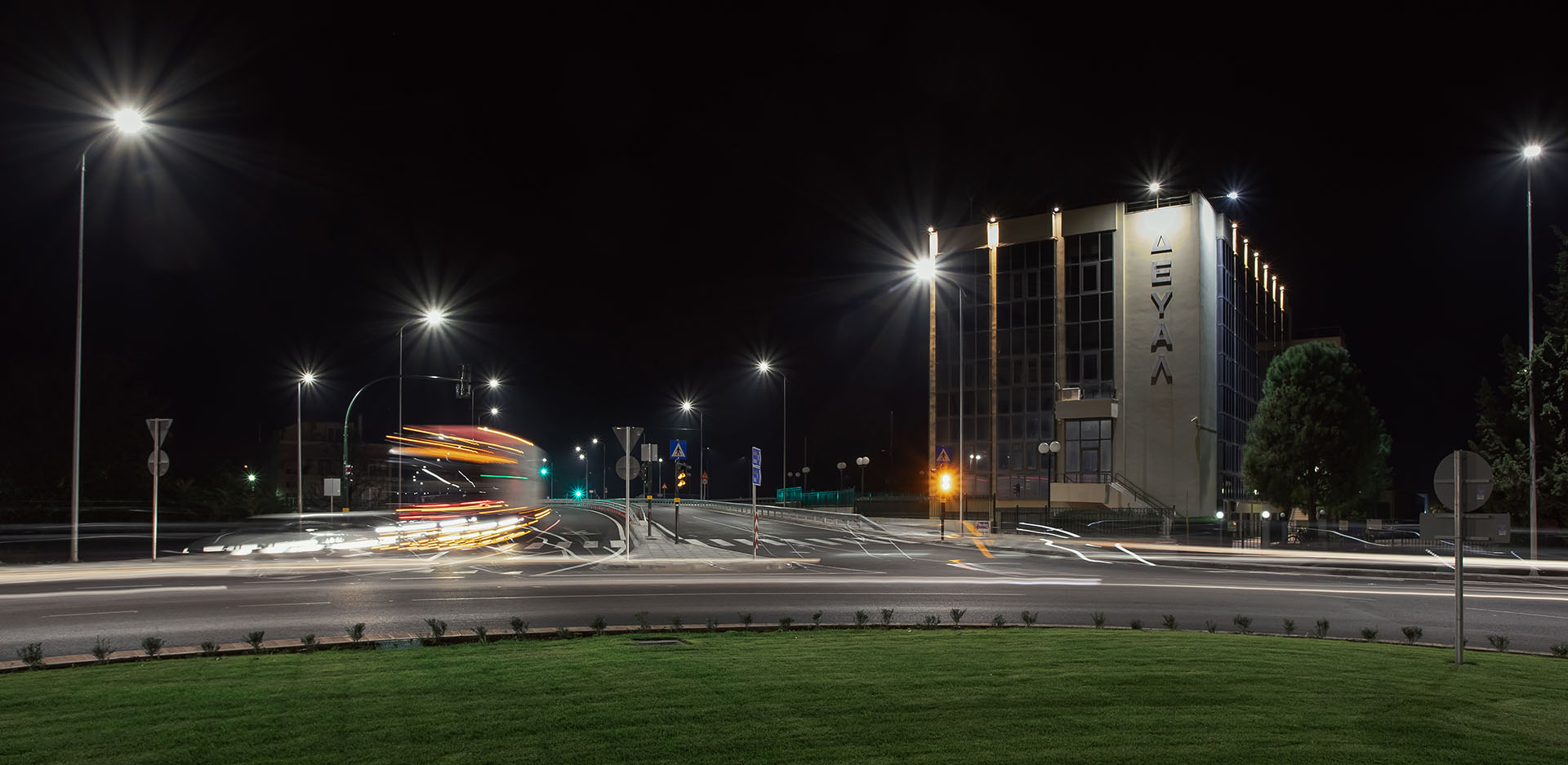 Road lighting construction in the project "Construction of a road ...